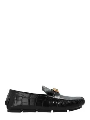 Versace Drivers Loafers - Black