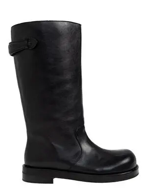 Acne Studios Logo Knee High Boots - Black