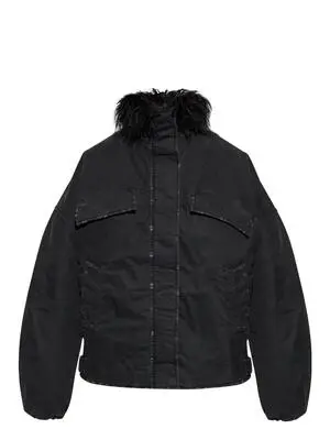 Acne Studios Jacket With Stand-up Collar - Black