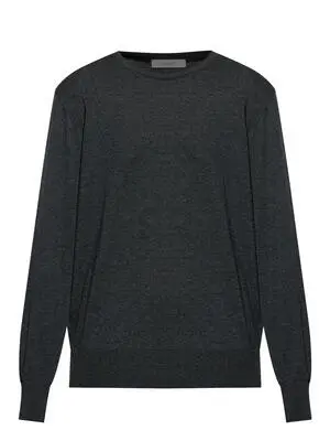 LEMAIRE Crew Neck Sweater - Black