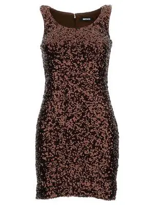 Remain Birger Christensen Sequin Embellished Midi Dress - Brown