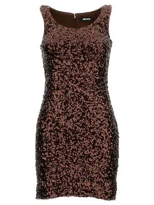 ROTATE BY BIRGER CHRISTENSEN Sequin Embellished Midi Dress - Multicolore