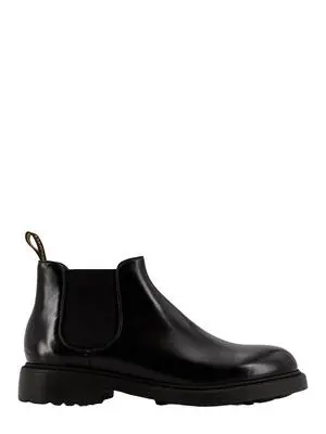 DOUCAL'S Leather Chelsea Boots - Black