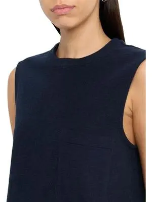 TWP Cropped French Terry Muscle Tank - Midnight