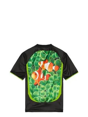 PLEASURES Aqua Soccer Jersey - Black