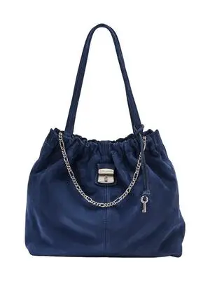 Marc Jacobs Cristina Suede Tote - Navy