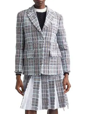 Thom Browne Glen Plaid Tweed Blazer - Seasonal Multi