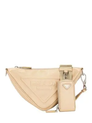 Prada Triangle Shoulder Bag - Tan