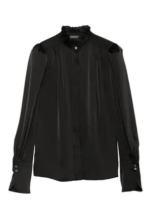 DRHOPE Ruffled Shirt - Blue