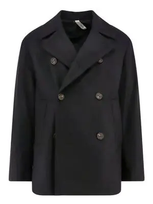 HEVO Trani Double-Breasted Jacket Blue
