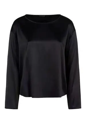 Emporio Armani Satin Blouse - Blue