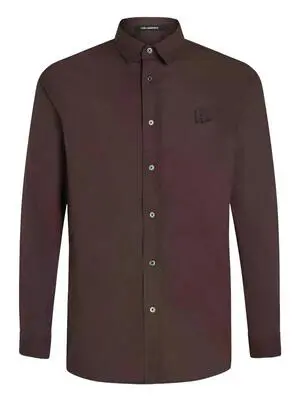 Karl Lagerfeld Monogram-detail Shirt - Brown