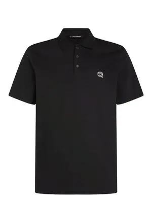 Karl Lagerfeld Ikon Polo Shirt - Black