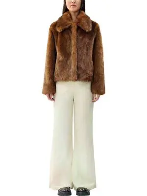 UNREAL FUR Faux Fur Jacket - Brown