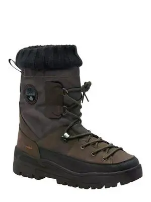 NAPAPIJRI Knitted-panel Boots - Brown