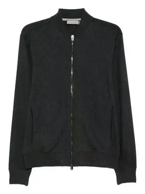 Canali Zip Cotton Jacket - Grey