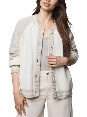 Splendid Rhodes Varsity Cardigan - Neutral