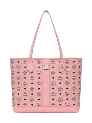 Mcm Liz Medium Visetos Shopper Tote - Soft Pink