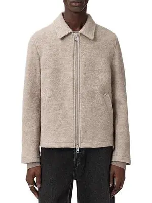 ALLSAINTS Celeste Cropped Fit Jacket Nutmeg Brown