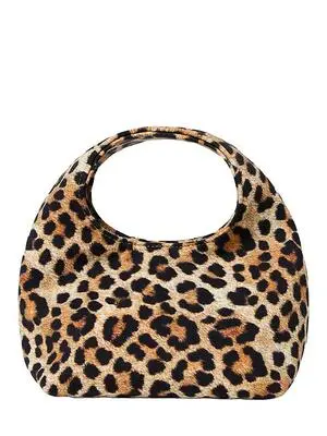 LOEFFLER RANDALL Kenzie Small Print Bucket Clutch - Leopard