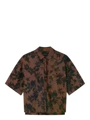 LEE MATHEWS Ivy Floral-pattern Shirt - Brown