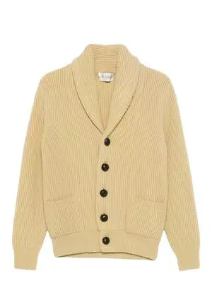 MC GEORGE Single-breasted Cardigan - Yellow