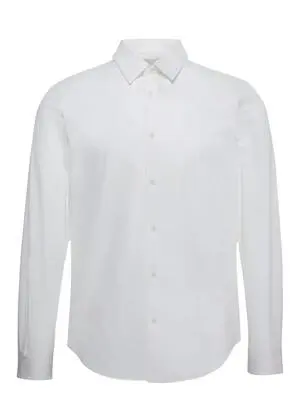 Calvin Klein Long-sleeved Cotton Shirt - White
