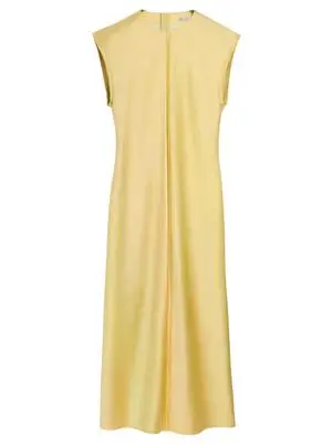 Ami Paneled Midi Dress - Yellow