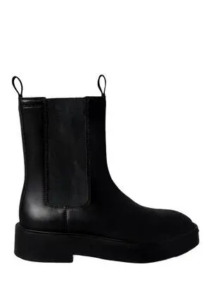 Calvin Klein Leather Chelsea Boots - Black