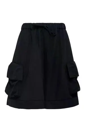 Simone Rocha Cargo-pocket Drawstring Shorts - Black