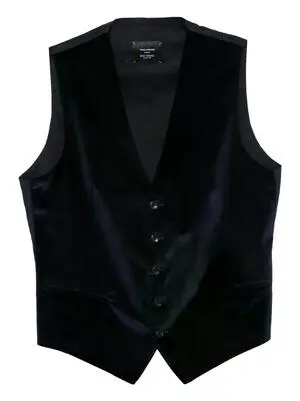 Tagliatore Brian Button Waistcoat Blue
