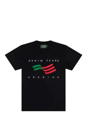 DENIM TEARS Graphic Sportswear T-shirt - Black