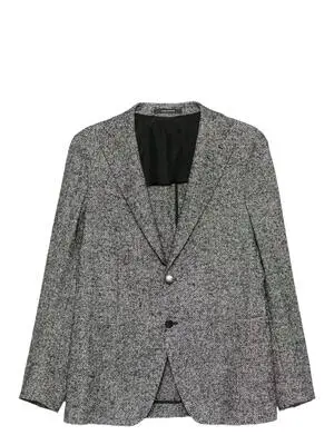 Tagliatore Buttoned Woven Jacket - Grey