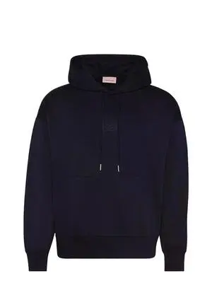 Calvin Klein Logo Cotton Hoodie - Blue