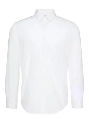 Calvin Klein Long-sleeved Cotton Shirt - White