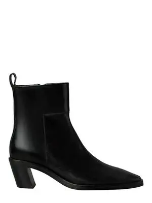 Calvin Klein Square-toe Ankle Boots - Black