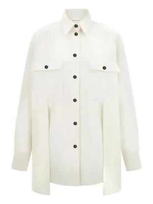FERRAGAMO Chest-pocket Button-fastening Shirt - White