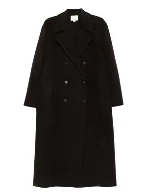 Vince Double-breasted Coat - Brown