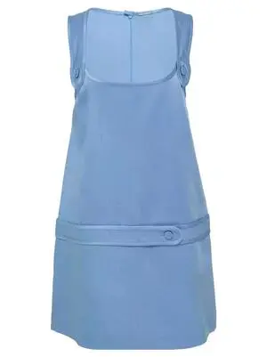 Alexis June Square-neck Mini Dress - Blue