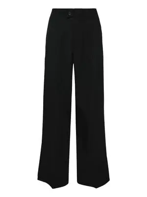 Yohji Yamamoto Front Button-fastening Trousers - Black