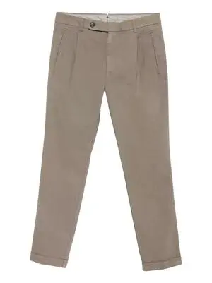 BERWICH Pleated Trousers - Brown