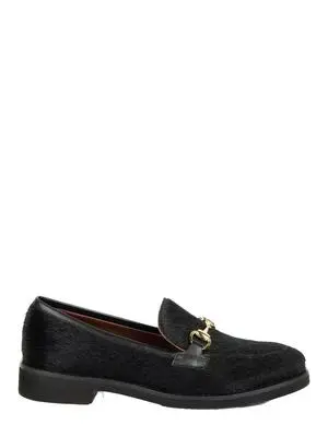 VIOLA RICCI Pony-hair Loafers - Black