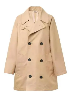 N°21 Buttoned Double-breasted Coat - Neutrals