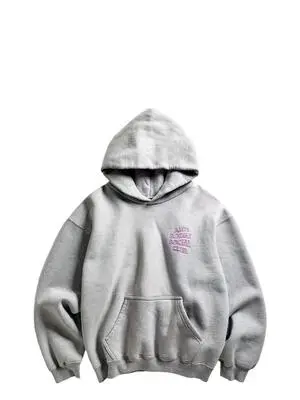 ANTI SOCIAL SOCIAL CLUB Logo-appliqué Hoodie - Grey