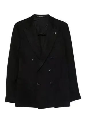 Tagliatore Double-breasted Pocket Blazer - Black