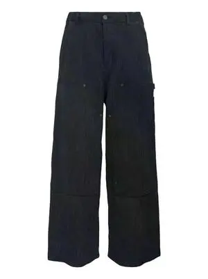 TAAKK Crepe-texture Trousers - Black