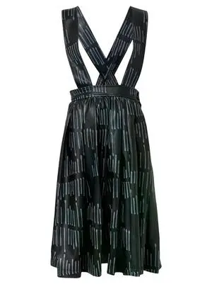 BLACK COMME DES GARÇONS Filip Pagowski Print Midi Dress - Black
