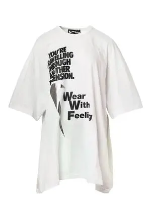 BLACK COMME DES GARÇONS X Nike Graphic-print T-shirt - White