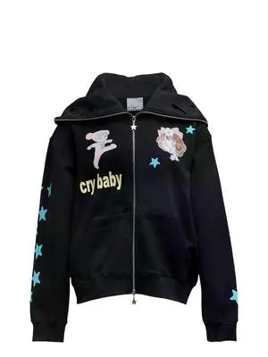 Ashley Williams Butterfly Zip Hoodie - Black