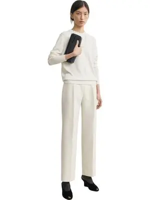 TOTEME Slim Evening Trousers - Ecru